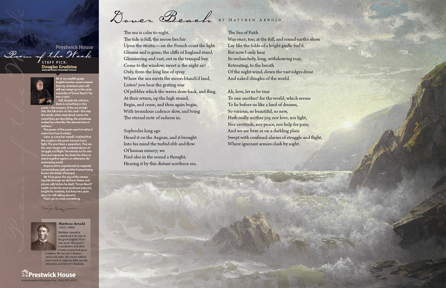 Poem of the week: Dover Beach | Prestwick House