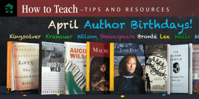 April Author Birthdays & Teaching Resources | Prestwick House