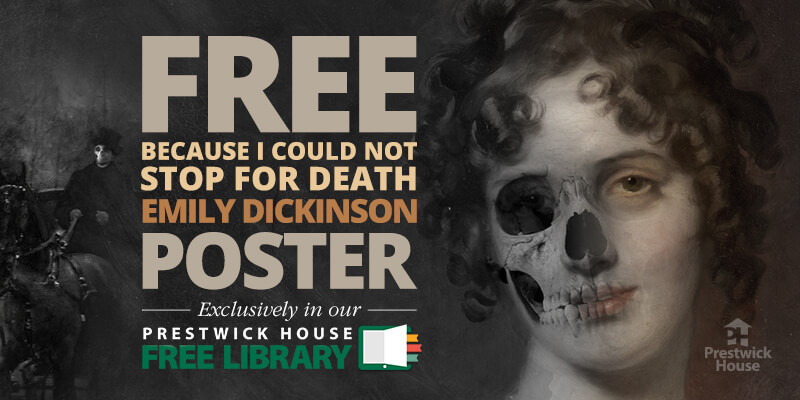 "Because I Could Not Stop for Death" National Poetry Month Poster