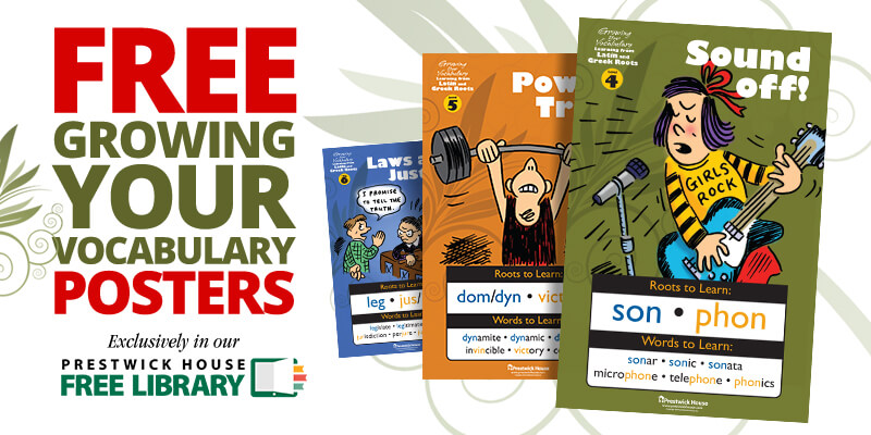 Growing Your Vocabulary Free Poster Set | Prestwick House