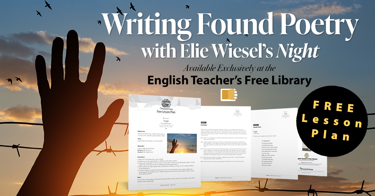 Free Lesson: Writing Found Poetry with Wiesel’s Night