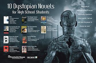 Ten Dystopian Novels for High School Students Free Poster | Prestwick House
