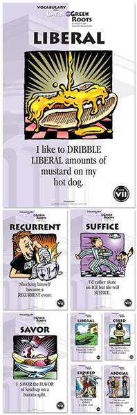 Vocabulary from Latin and Greek Roots Posters - Level VII | Prestwick House
