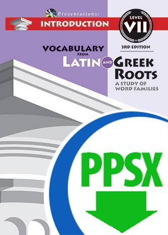 Vocabulary from Latin and Greek Roots Presentations: Introduction ...